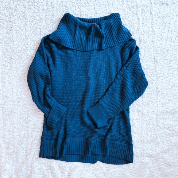 Indigo | Sweaters | Indigo Blue Oversized Long Cozy Knitted Sweater ...